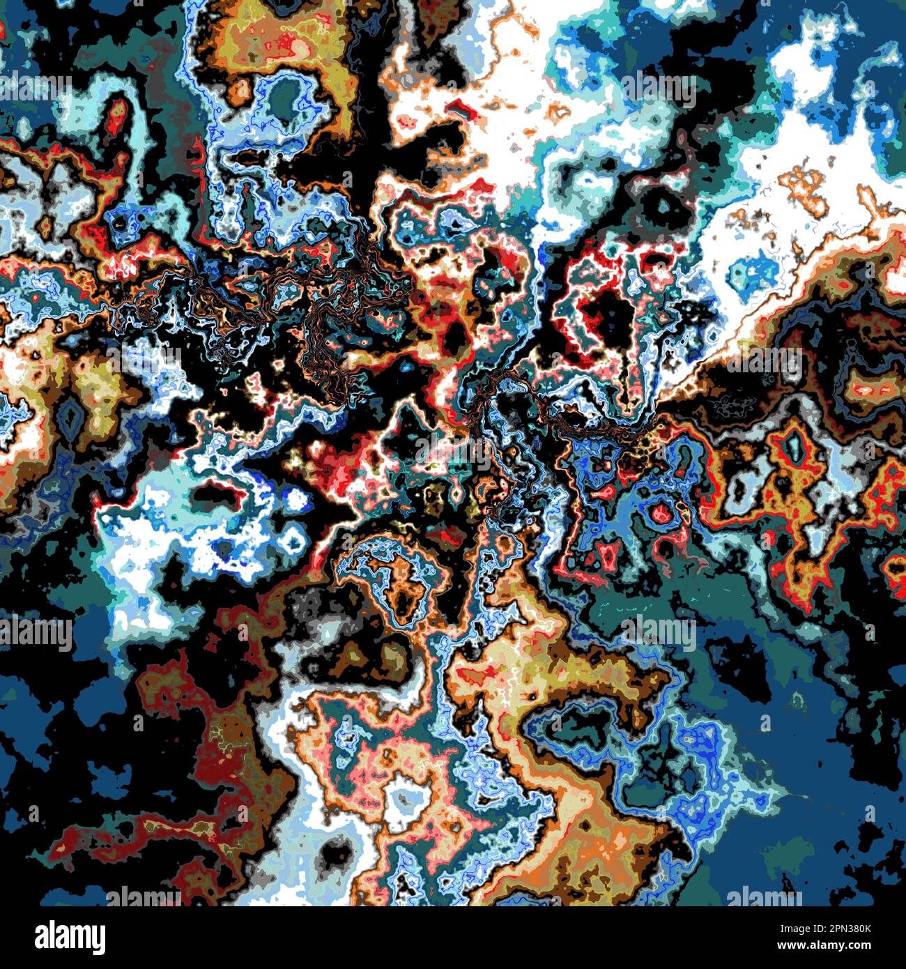 Multicolored grunge texture. Composition of different color patterns ...