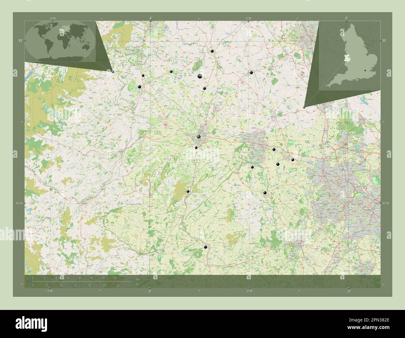 Shropshire, administrative county of England - Great Britain. Open ...