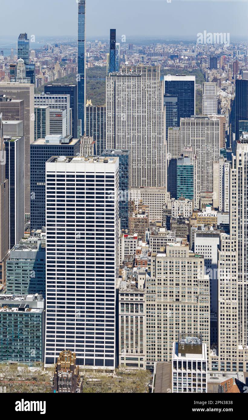 The white W.R. Grace Building, lower left, is the rejected design of ...