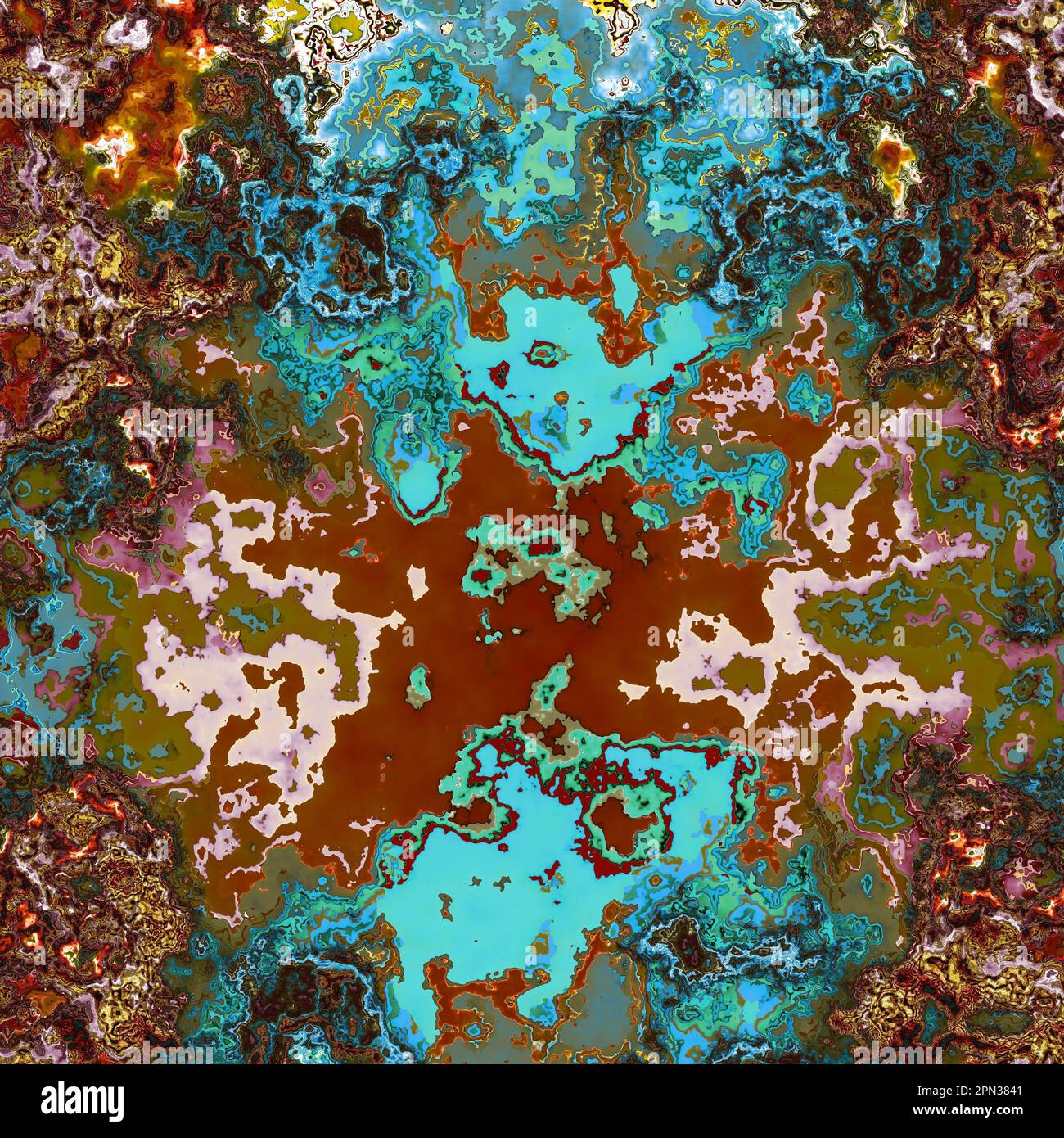 Multicolored grunge texture. Composition of different color patterns ...