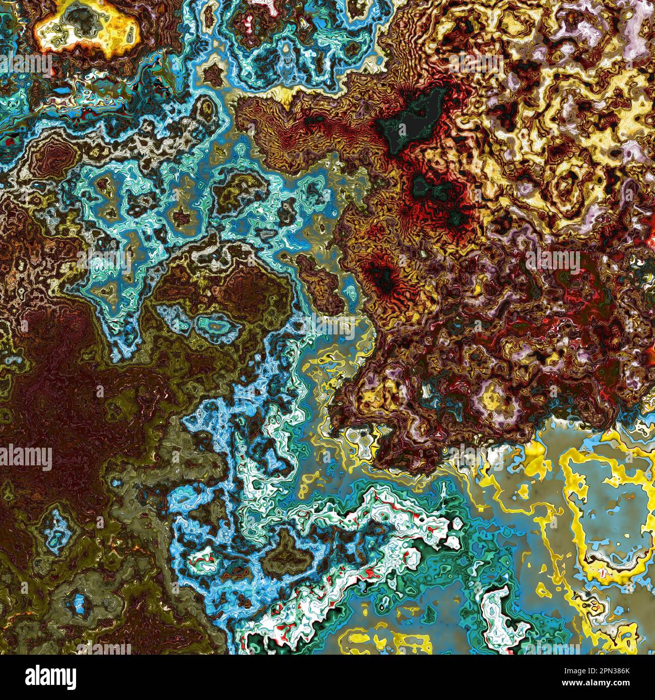 Multicolored grunge texture. Composition of different color patterns ...