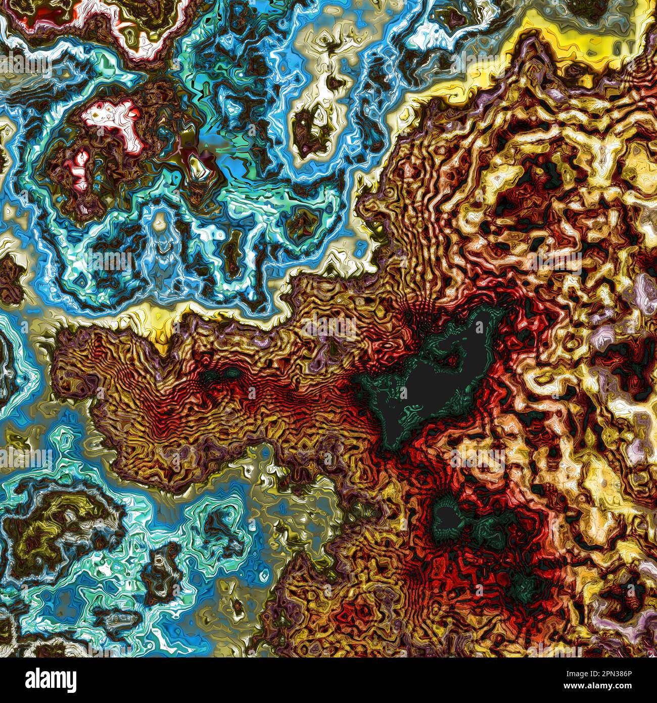 Multicolored grunge texture. Composition of different color patterns ...