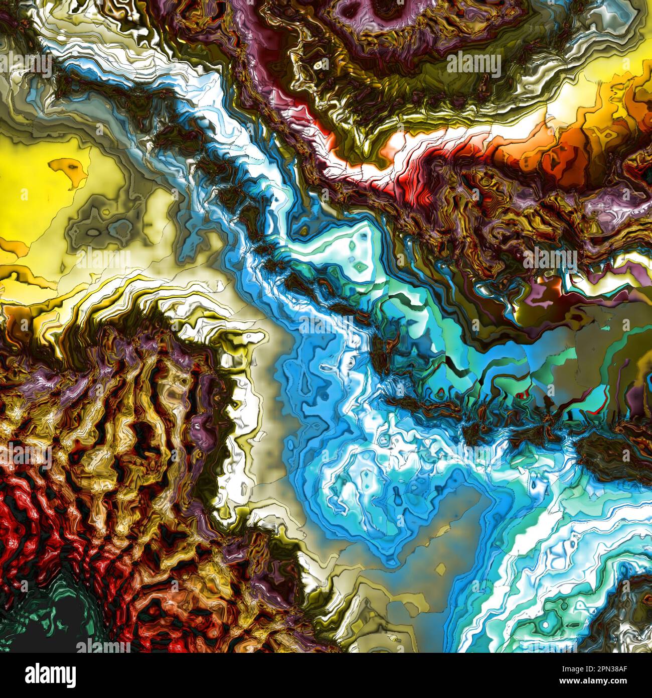 Multicolored grunge texture. Composition of different color patterns ...