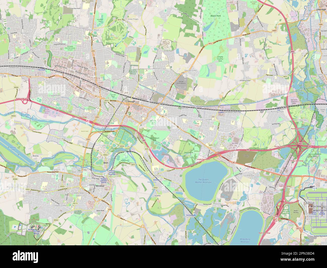 Map of slough hi-res stock photography and images - Alamy