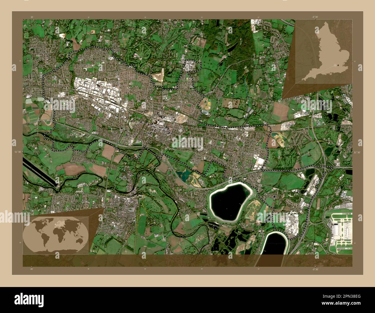 Slough, administrative county of England - Great Britain. Low ...