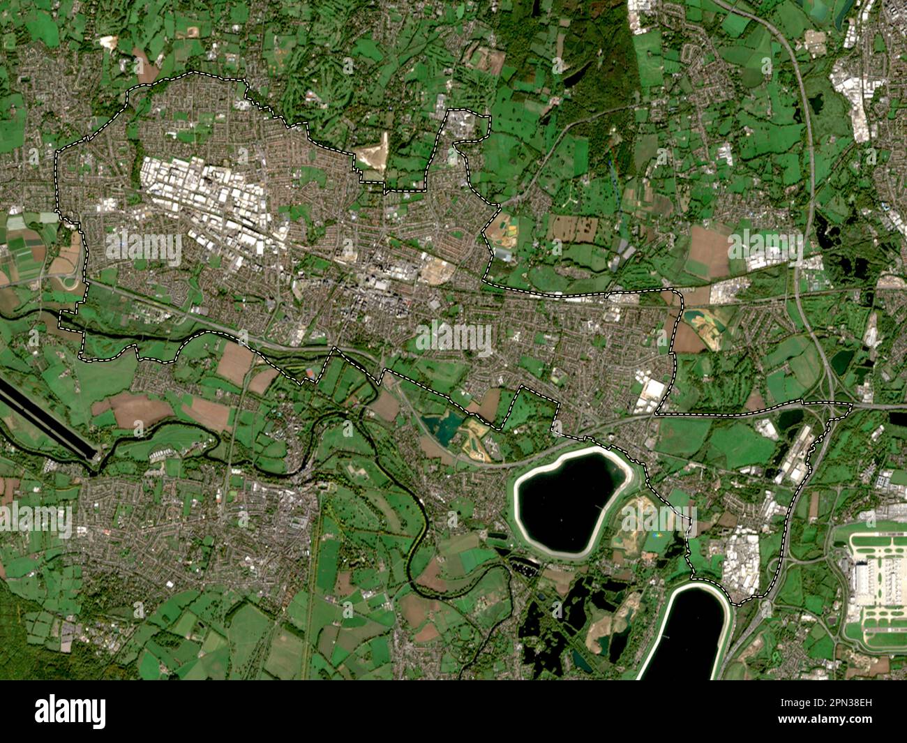 Slough, administrative county of England - Great Britain. Low ...