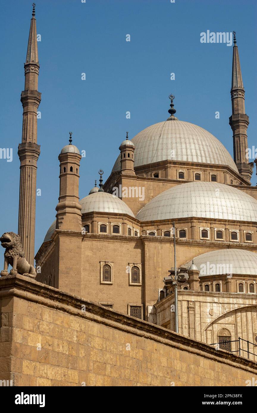 Cairo, Egypt - April 14 2008: The mosque of Muhammad Ali (or Alabaster ...