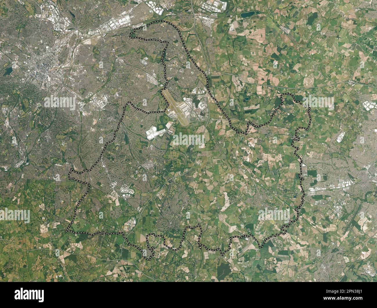 Solihull, unitary authority of England - Great Britain. High resolution ...