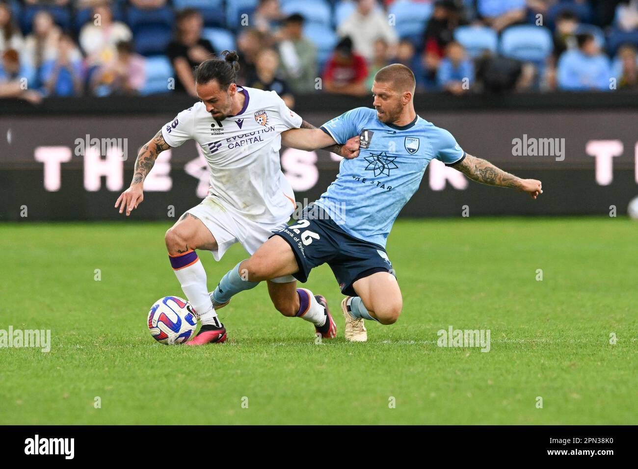 Sydney, Australia. 16th Apr, 2023. Ryan Dale Williams (L) of Perth ...