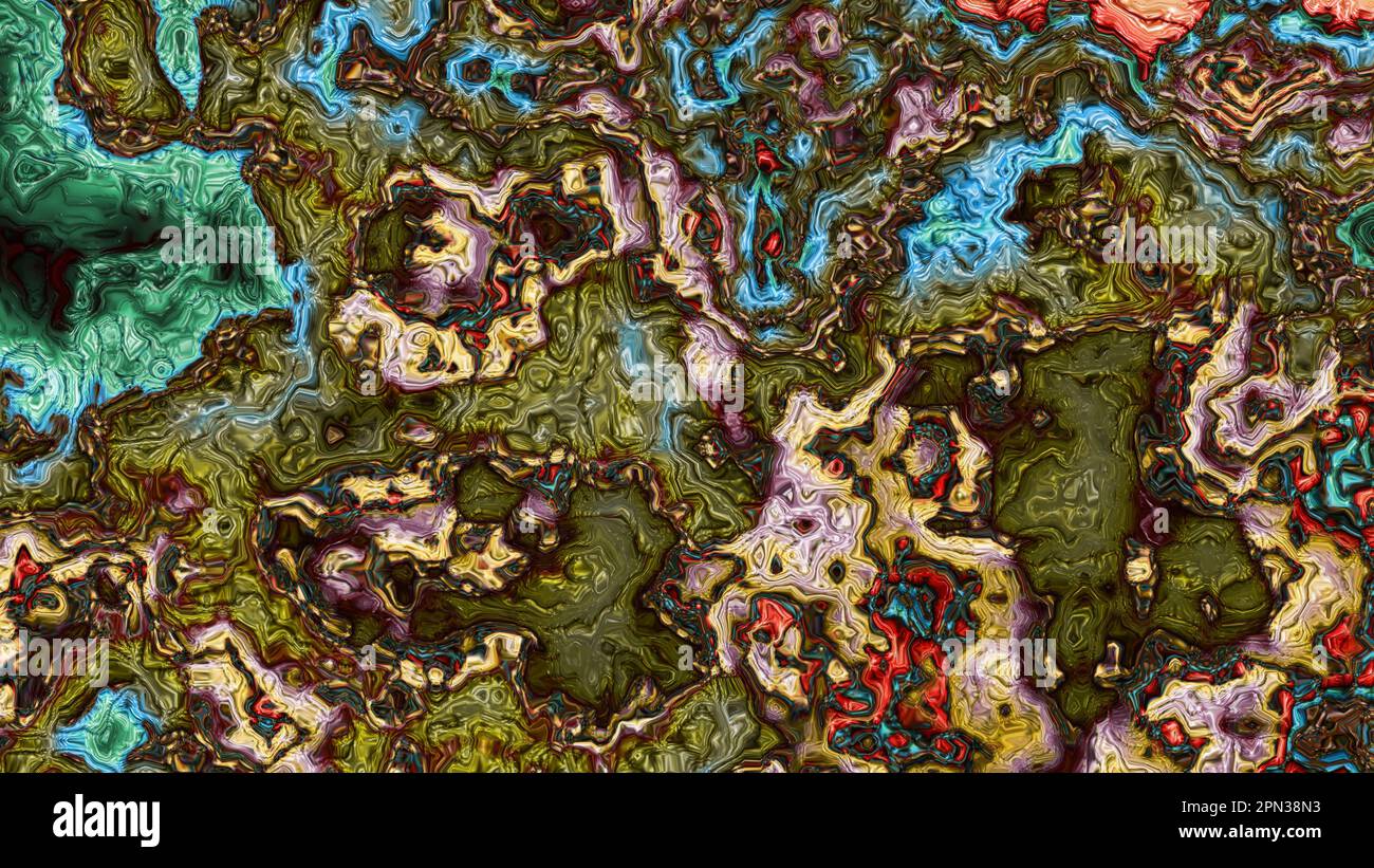 Multicolored grunge texture. Composition of different color patterns ...