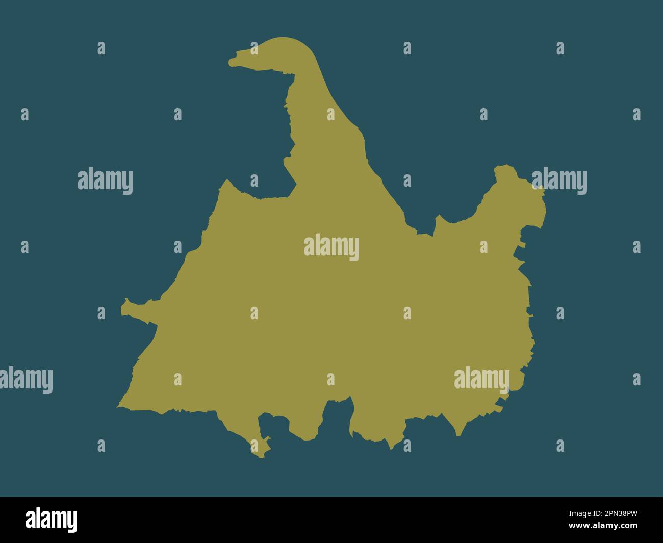 Solihull, unitary authority of England - Great Britain. Solid color ...