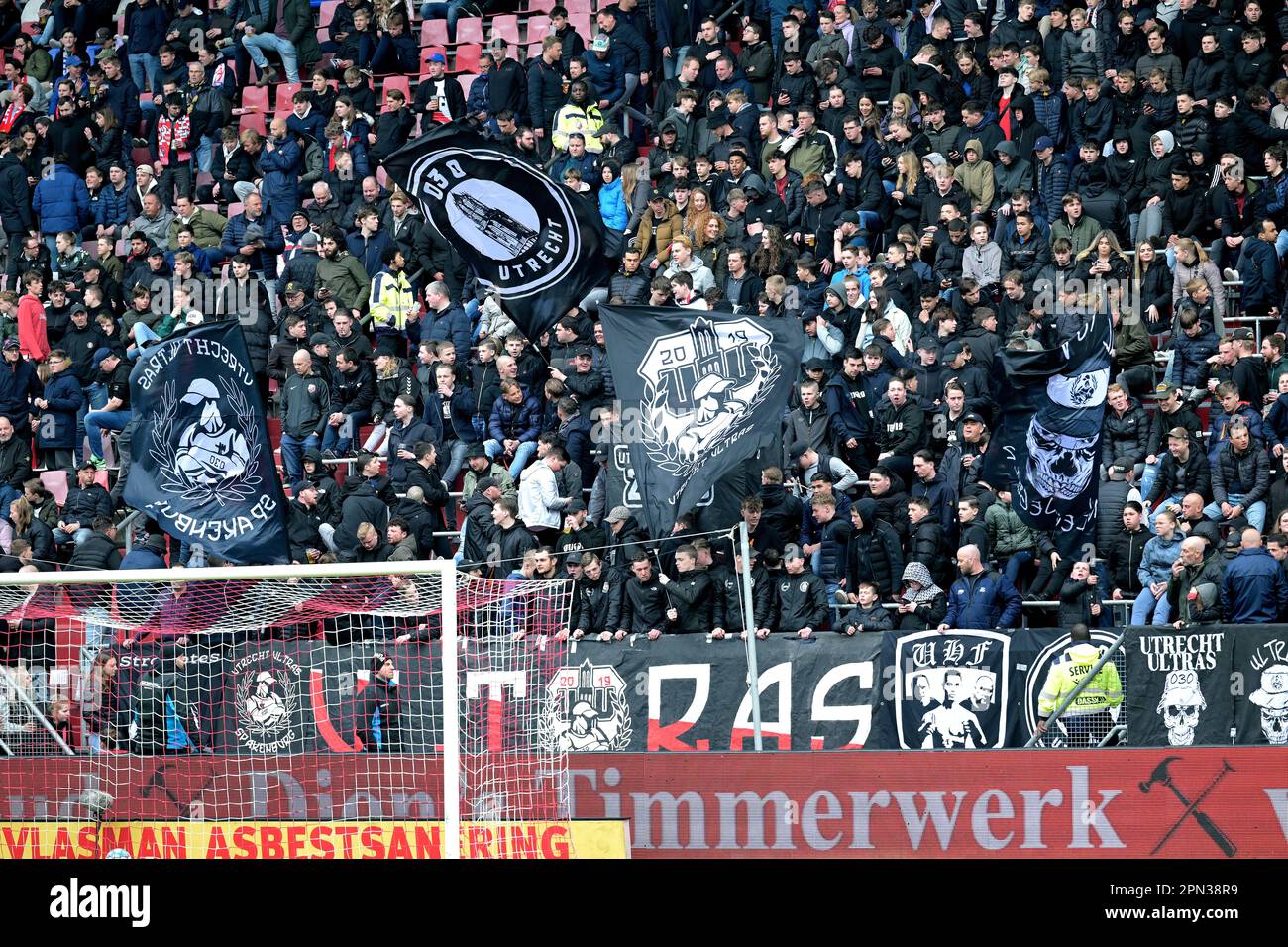 UTRECHT - FC Utrecht supporters prior to the Dutch premier league match ...