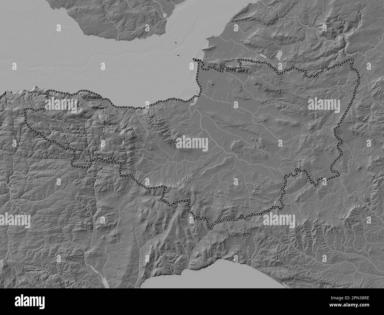 Somerset, administrative county of England - Great Britain. Bilevel ...