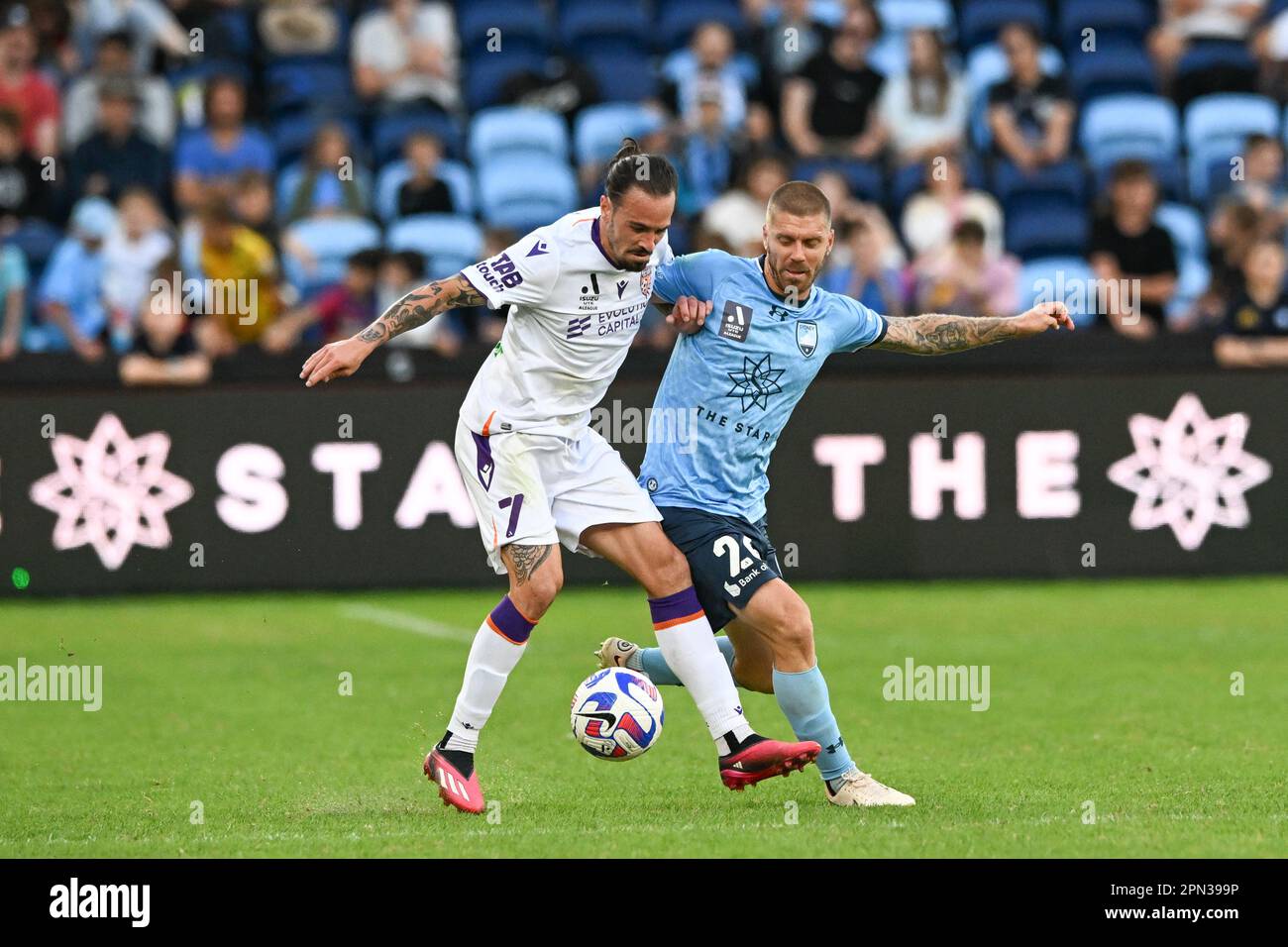 Sydney, Australia. 16th Apr, 2023. Ryan Dale Williams (L) of Perth ...