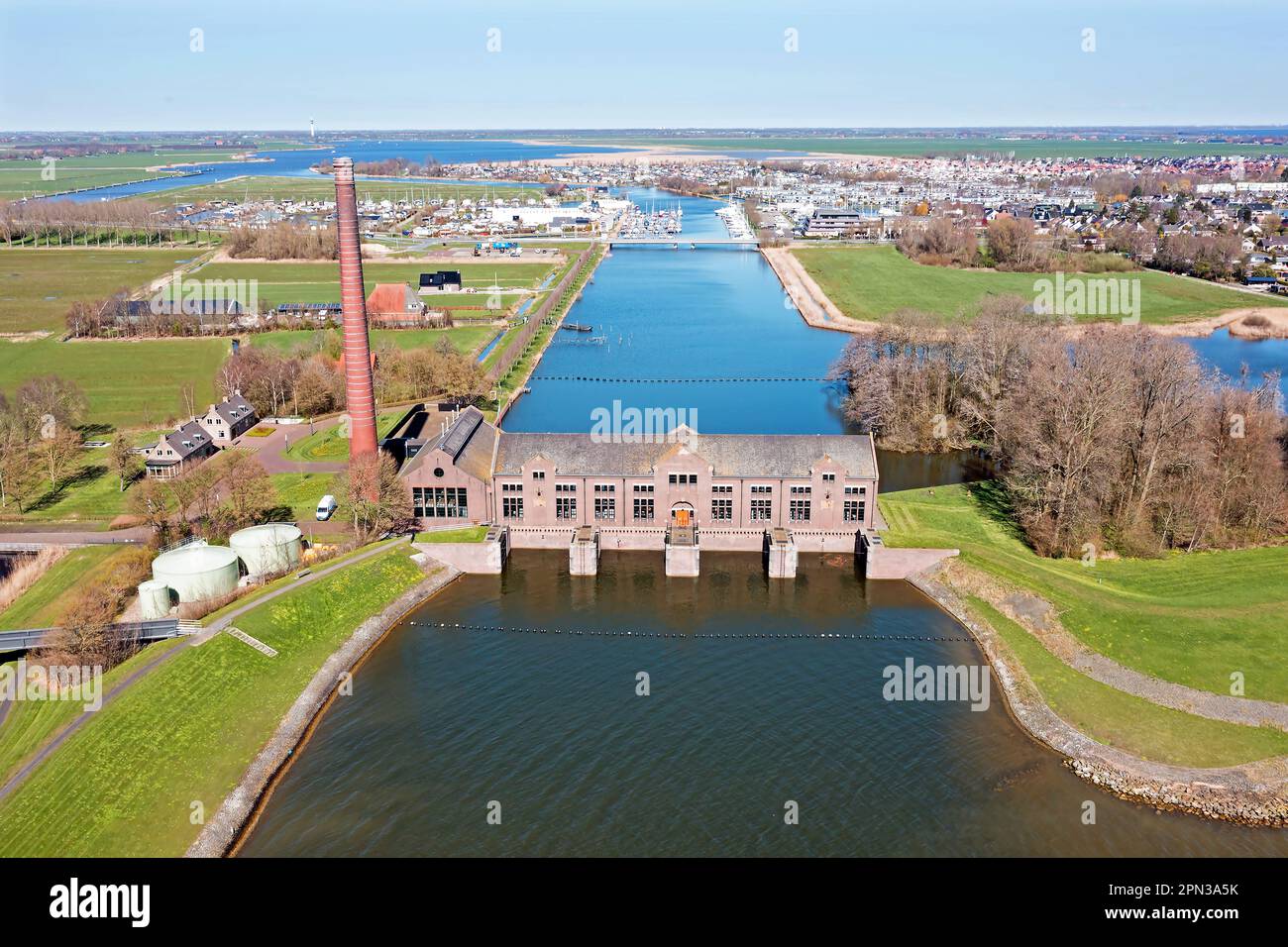 Aerial from wouda pumping hi-res stock photography and images - Alamy