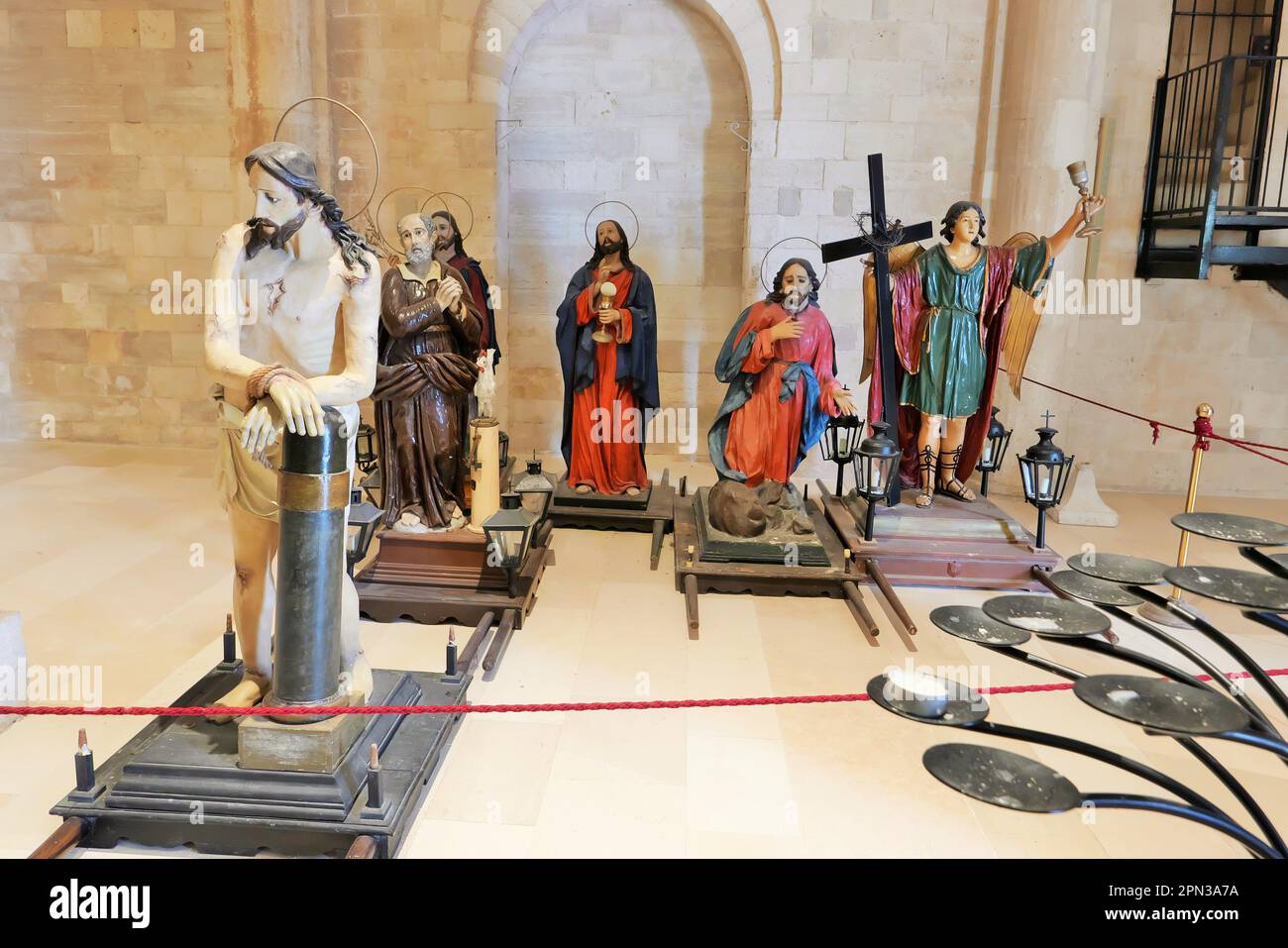 WOODEN SACRED STATUES CARRIED ON THE SHOULDERS DURING THE EASTER ...
