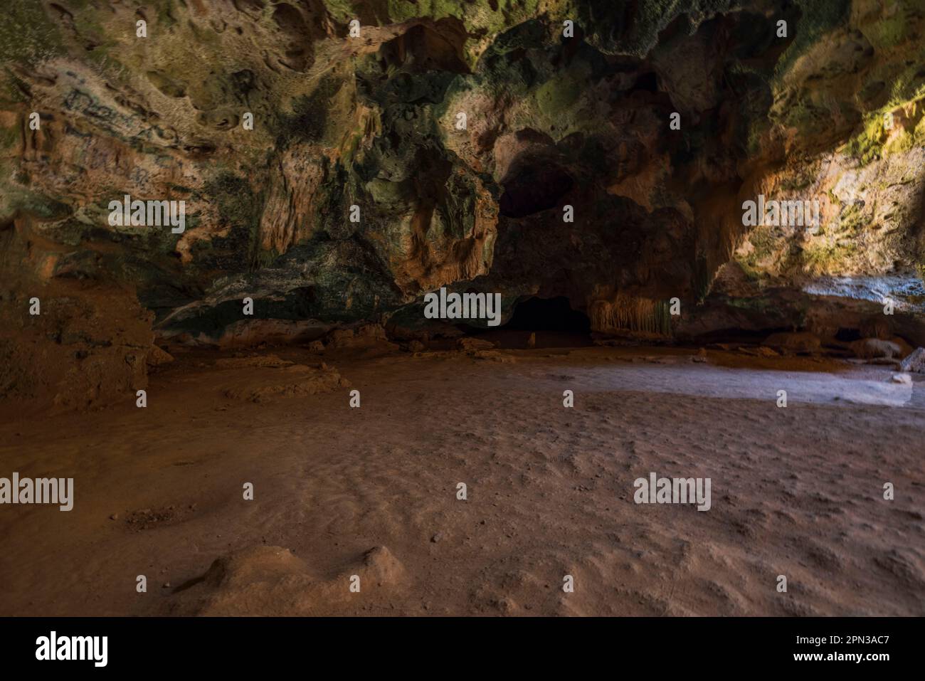 Beautiful inside view of Quadirikiri Caves. Aruba Stock Photo - Alamy