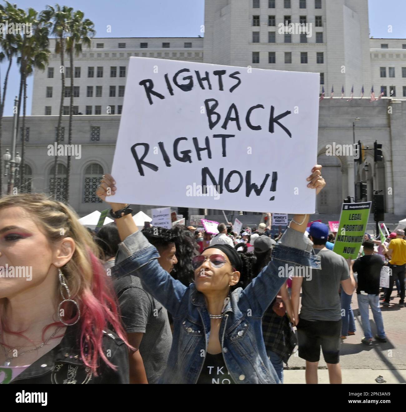 Los Angeles, United States. 15th Apr, 2023. Hundreds of protesters ...