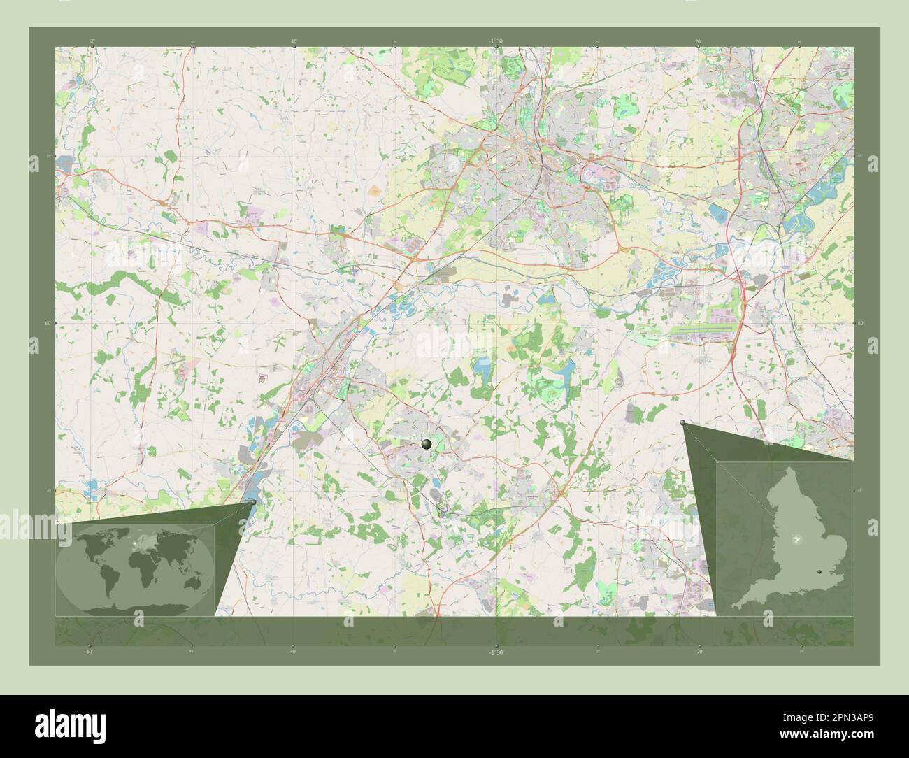 Swadlincote map hi-res stock photography and images - Alamy