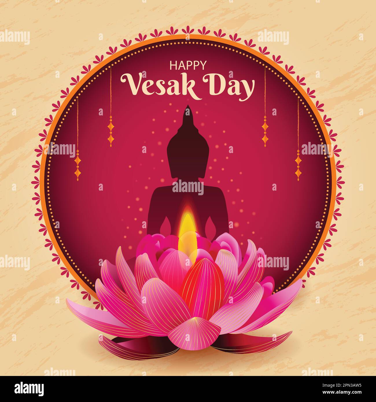 Buddhism happy vesak Stock Vector Images - Alamy