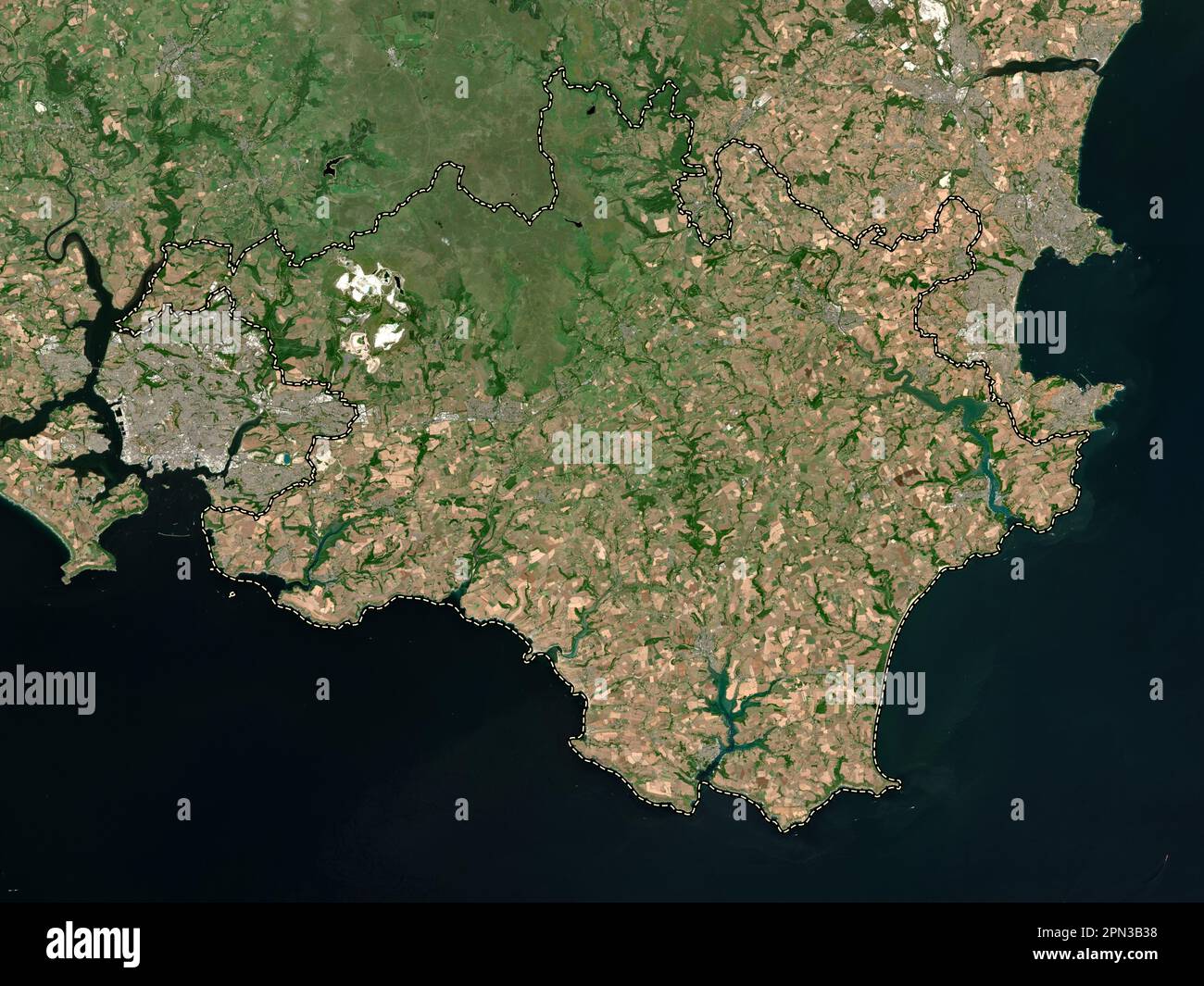 South Hams, non metropolitan district of England - Great Britain. Low ...