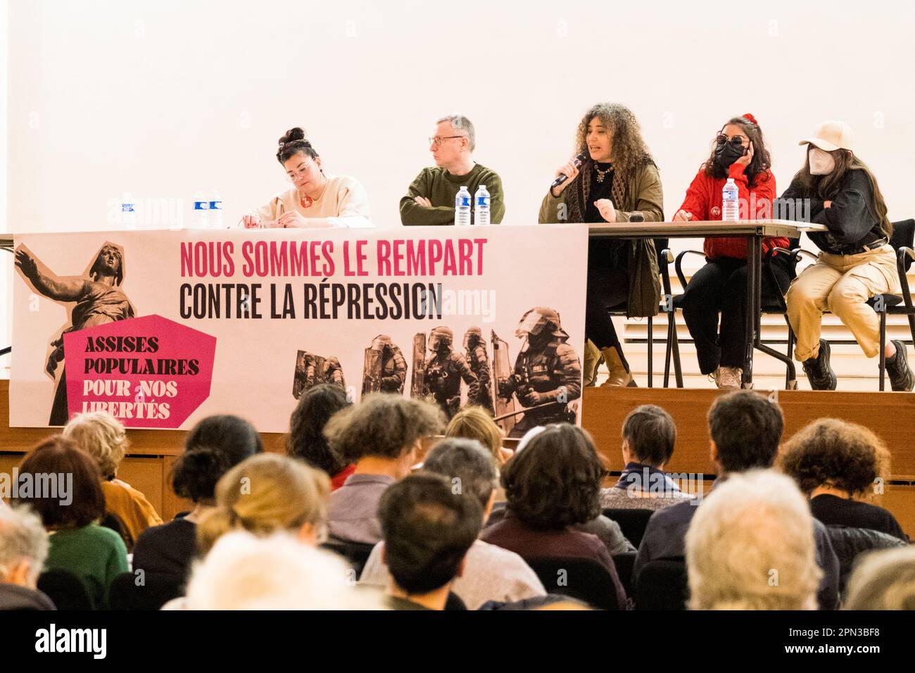 Paris, France. 16th Apr, 2023. Fatima Benomar - At the initiative of ...