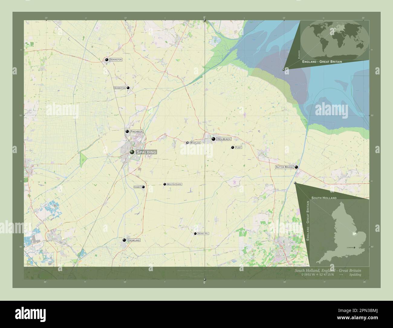 Holbeach map hi-res stock photography and images - Alamy