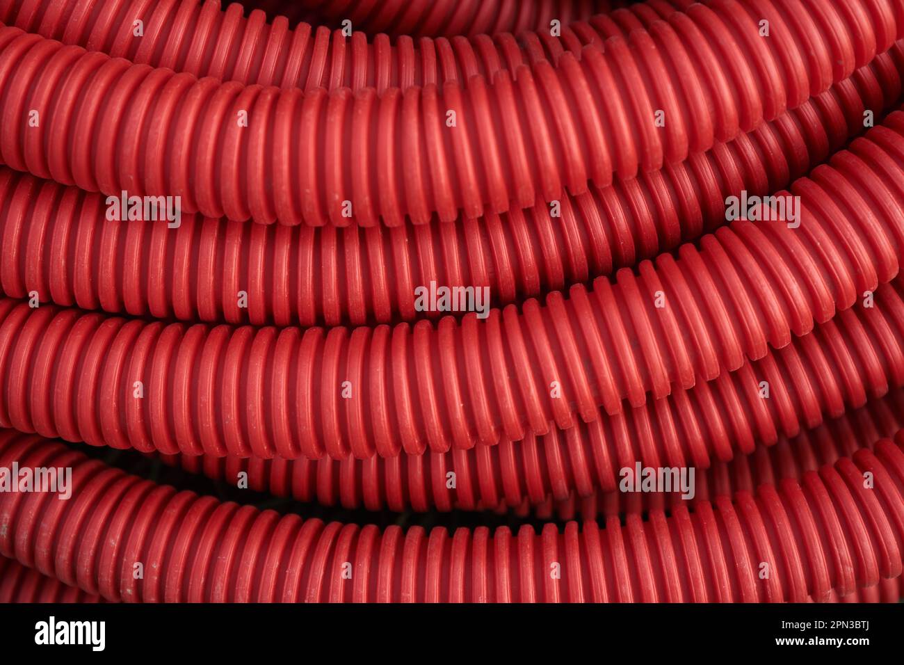 Corrugated for insulation cable of wires underground, plastic tube ...