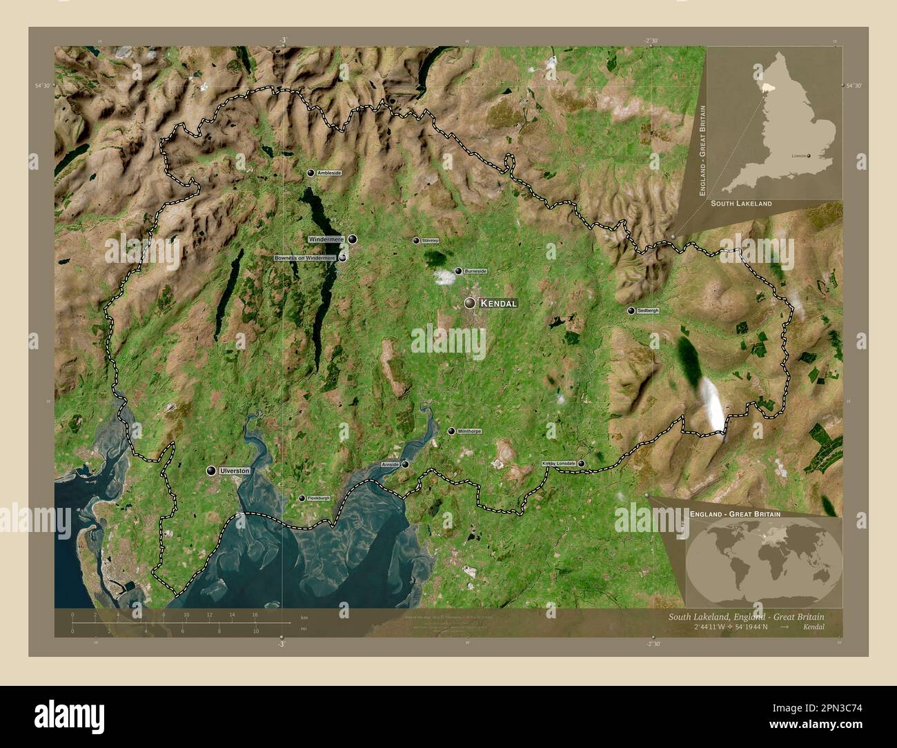 South Lakeland, non metropolitan district of England - Great Britain ...