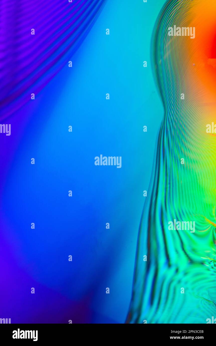 A Holographic Shiny Wavy Abstract Background With Water Texture Visual ...