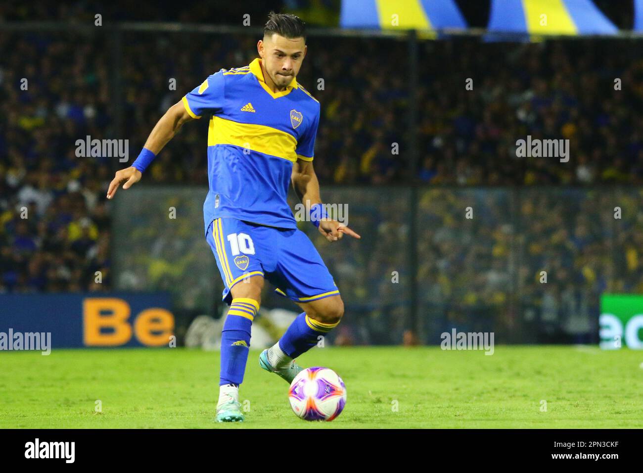 Buenos Aires, 15th Apr 2023, Oscar Romero of Boca Juniors during a ...