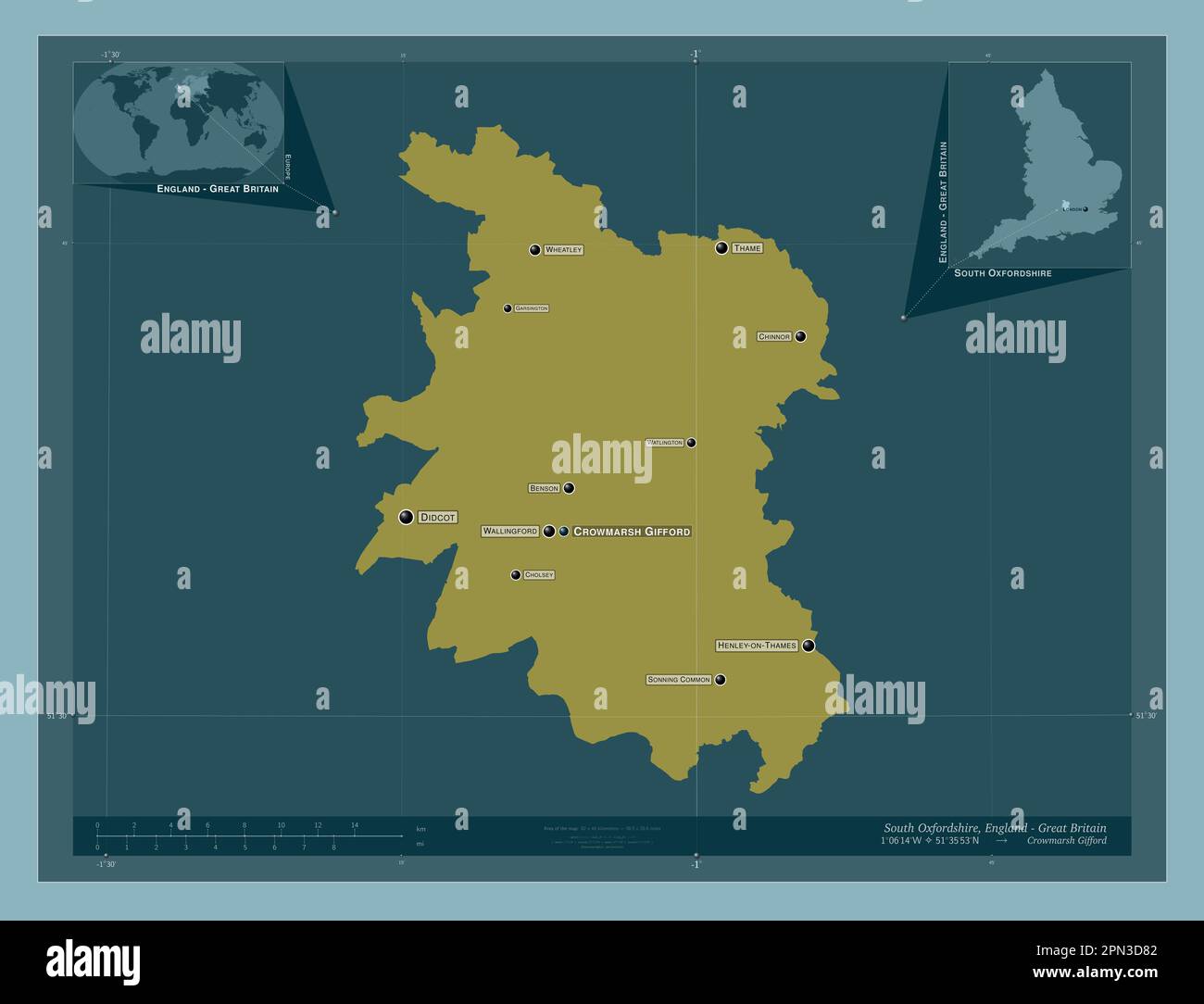 South Oxfordshire, non metropolitan district of England - Great Britain ...