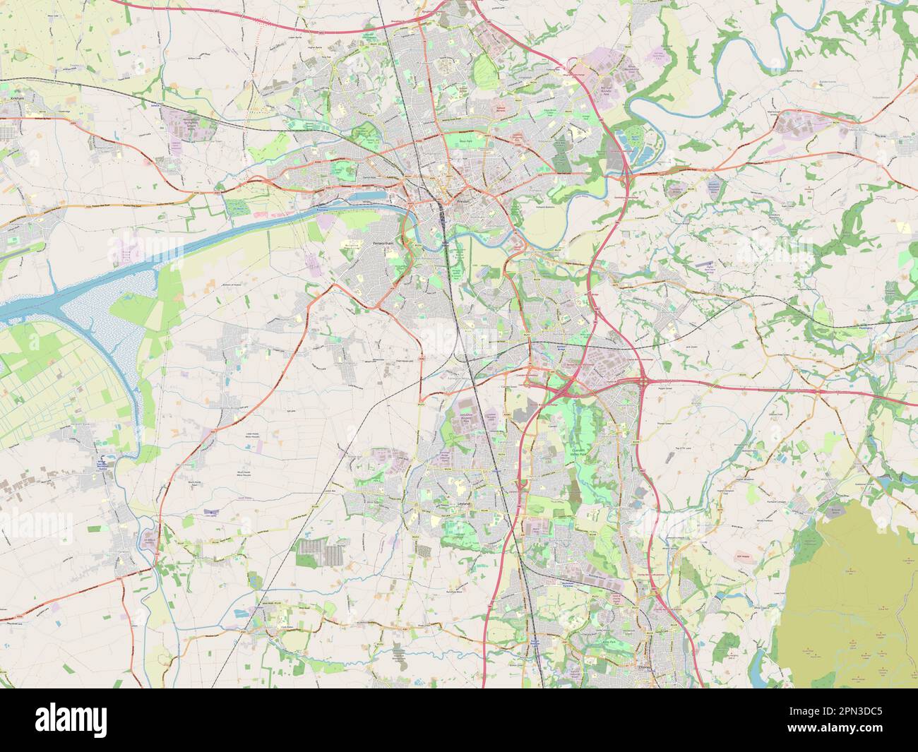 Map of leyland hi-res stock photography and images - Alamy