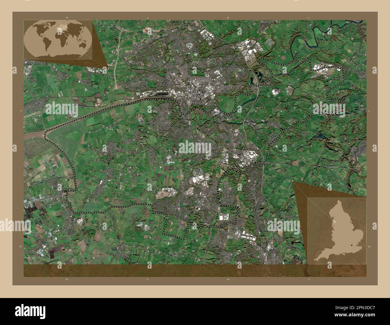 South Ribble, non metropolitan district of England - Great Britain. Low ...