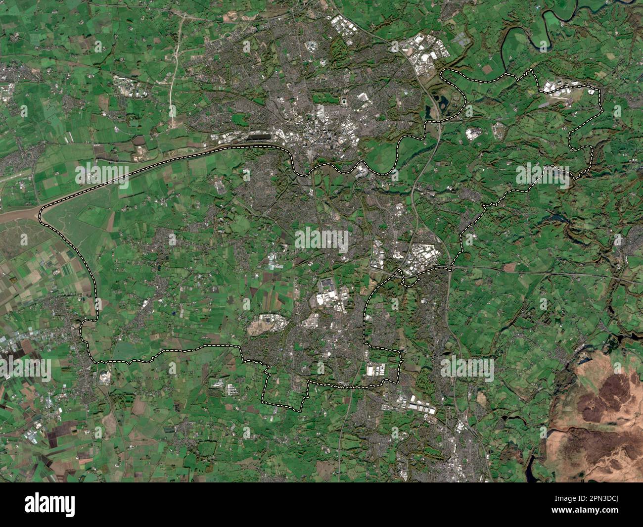South Ribble, non metropolitan district of England - Great Britain. Low ...