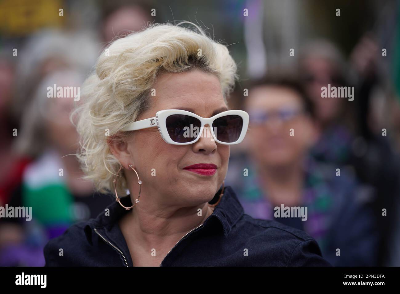 Women's rights activist 'Posie Parker' (real name Kellie-Jay Keen ...