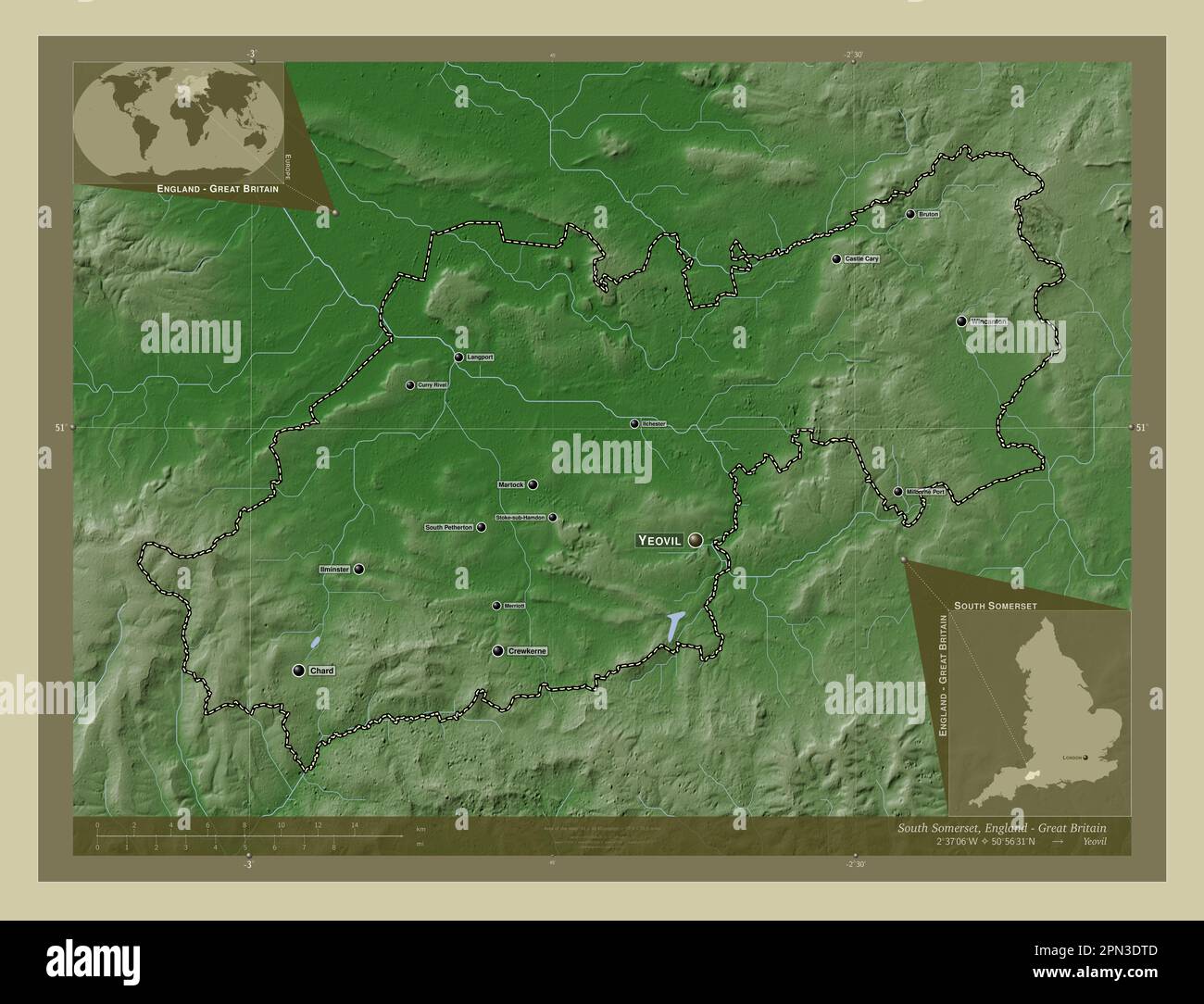 South Somerset, non metropolitan district of England - Great Britain ...