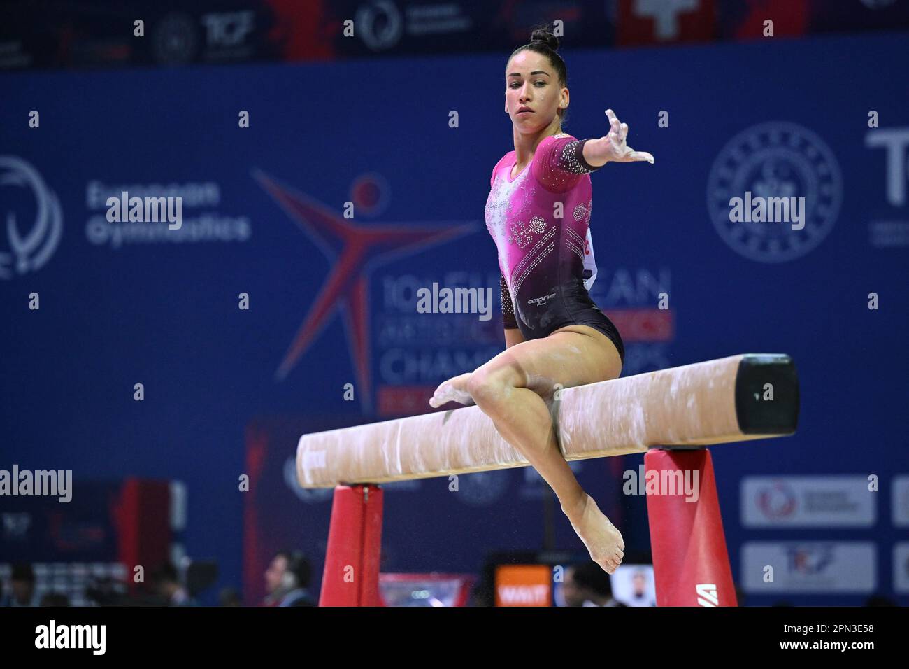 Antalya, Turkey. 16th Apr, 2023. Spor salon, Antalya, Turkey, April 16, 2023, Zsofia Kovacs (HUN ...