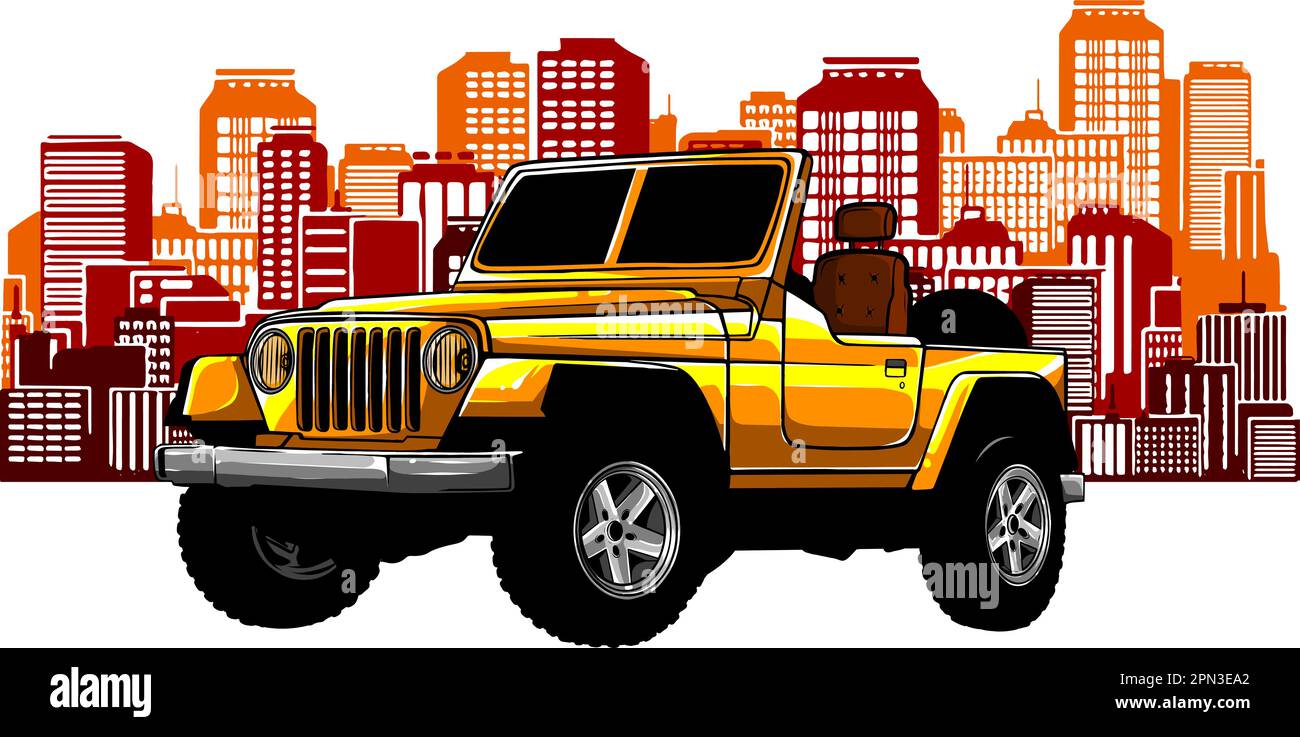 car jam in the city vector illustration Stock Vector Image & Art - Alamy