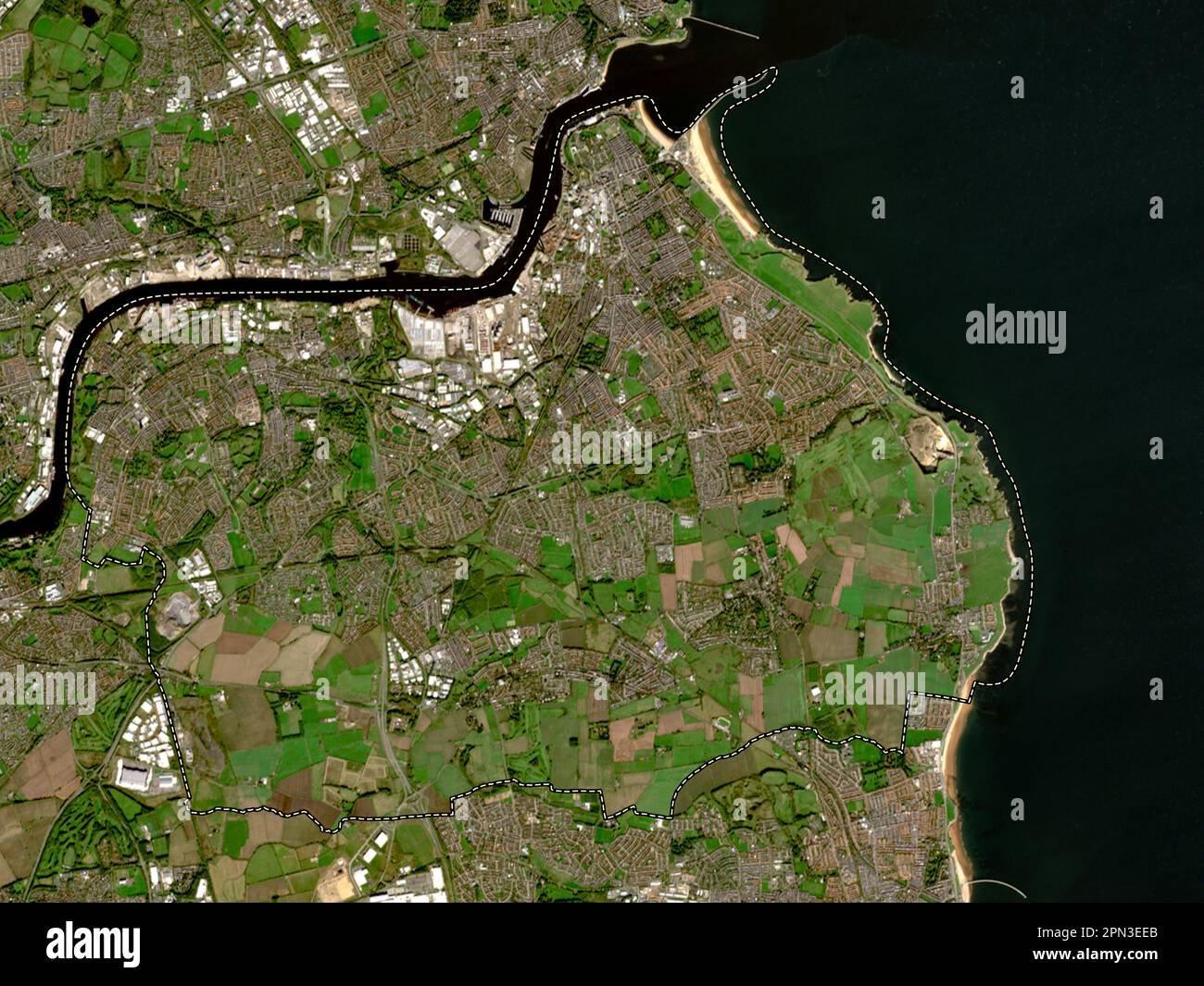South Tyneside, county of England - Great Britain. Low resolution ...