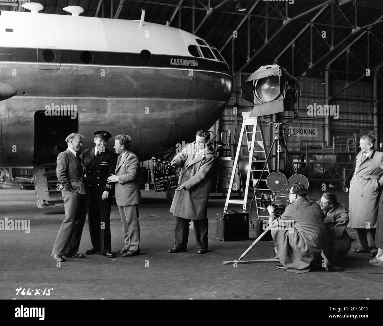 ROBERT BEATTY and Director BASIL DEARDEN on set location candid with ...