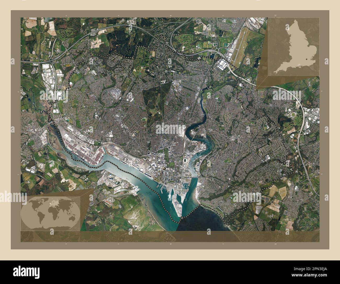 Southampton, unitary authority of England - Great Britain. High ...