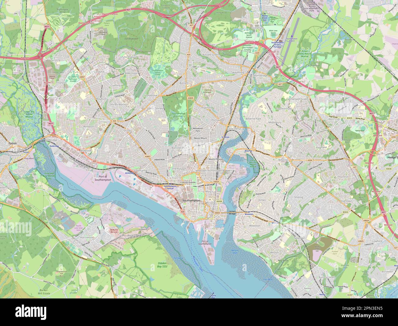 Southampton, unitary authority of England - Great Britain. Open Street ...