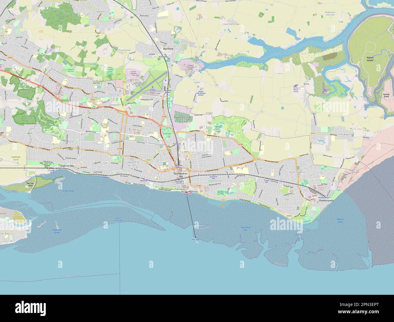 Map of southend on sea hi-res stock photography and images - Alamy