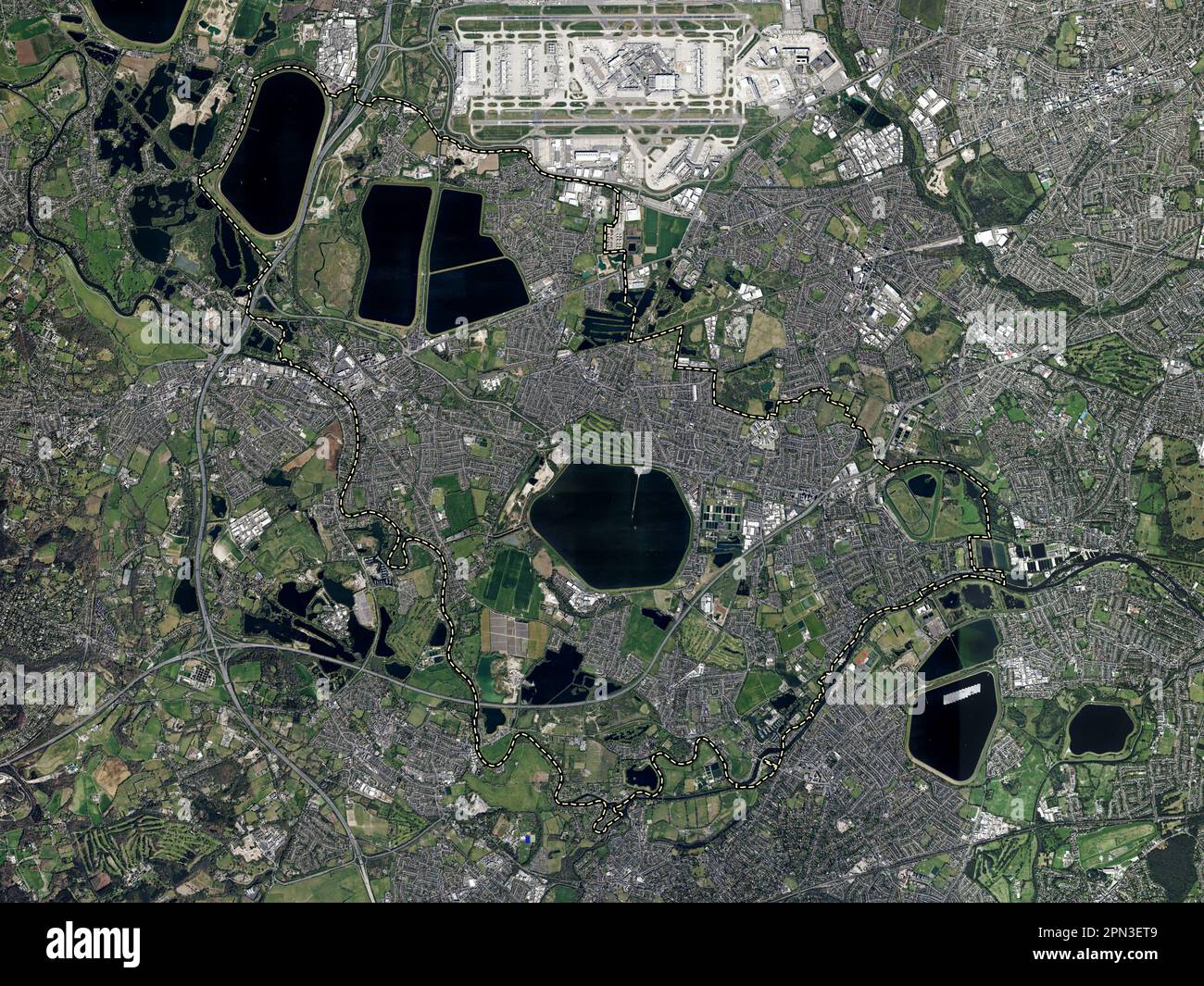 Spelthorne, non metropolitan district of England - Great Britain. High ...