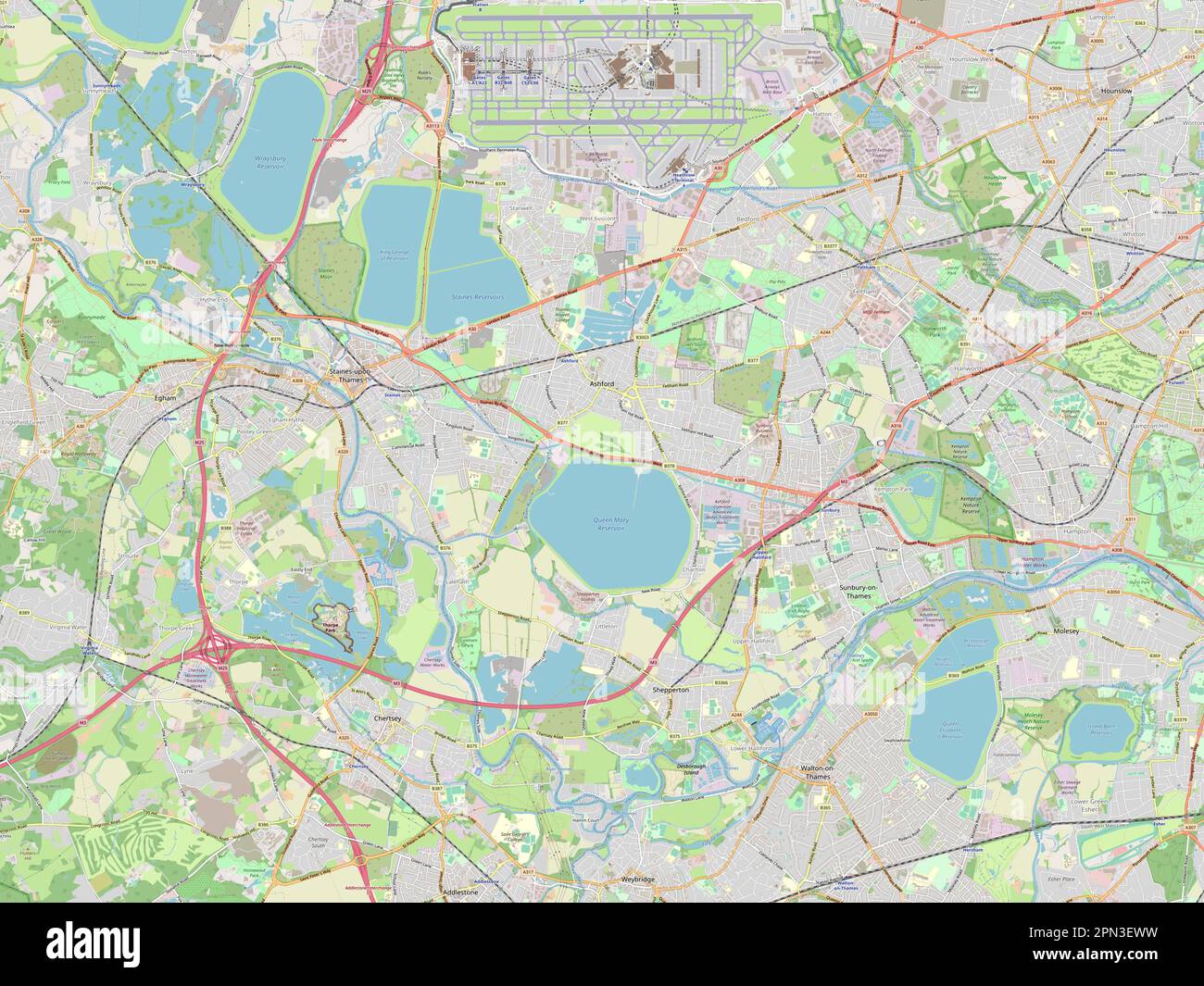 Spelthorne, non metropolitan district of England - Great Britain. Open ...