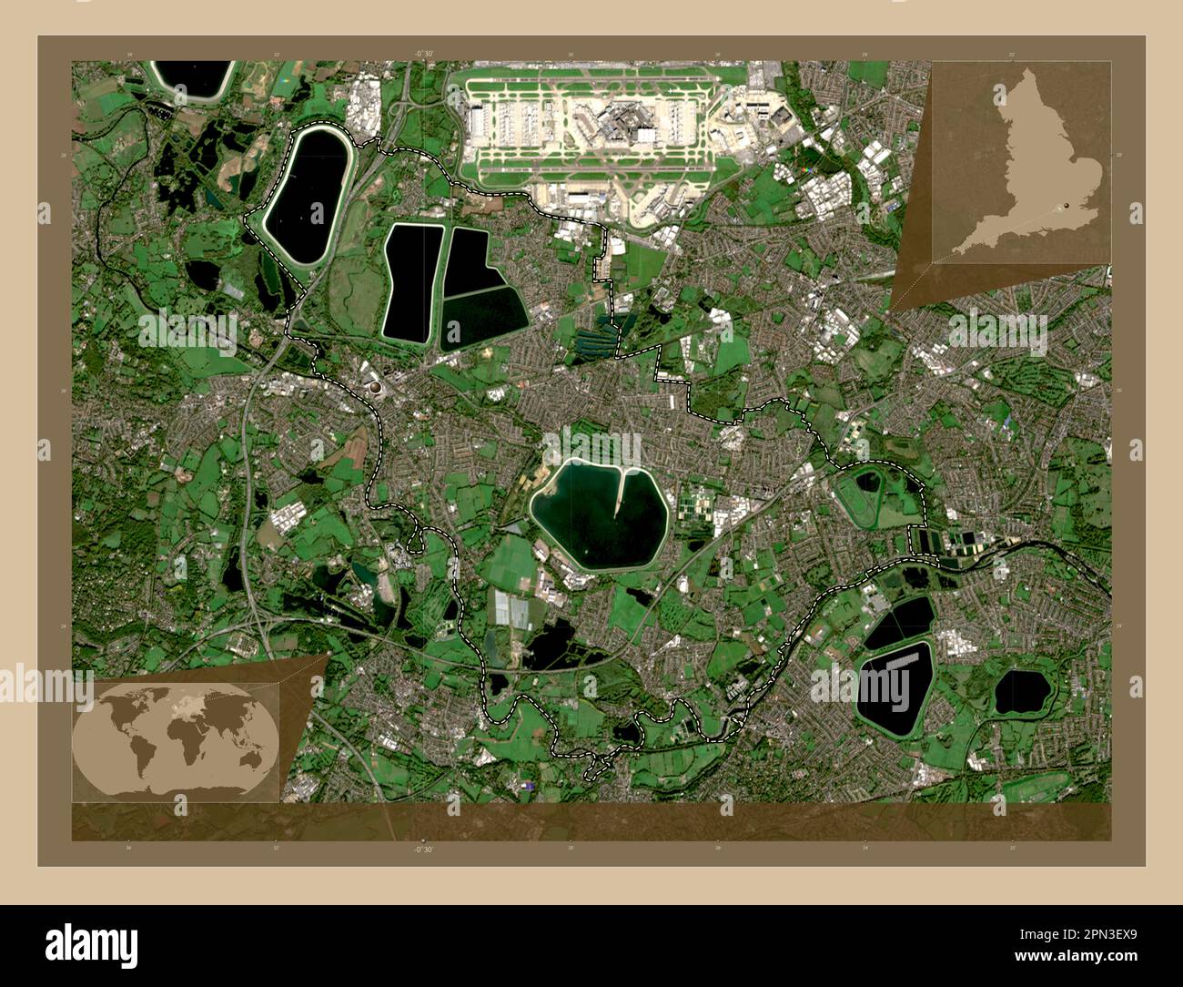 Staines upon thames map hi-res stock photography and images - Alamy
