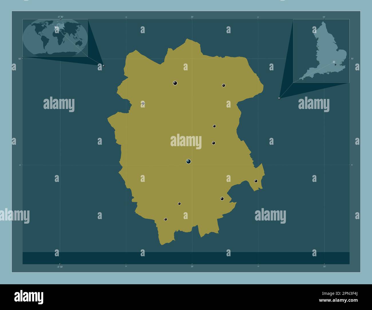 St Albans, non metropolitan district of England - Great Britain. Solid ...
