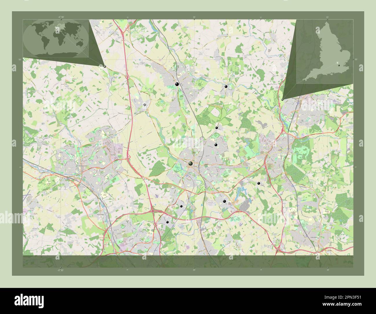 St Albans, non metropolitan district of England - Great Britain. Open ...
