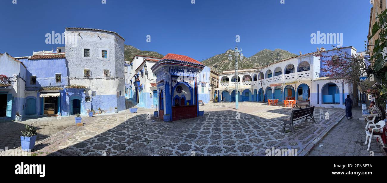 Blue City, Morocco, Africa: alleys in the medina of Chefchaouen, known ...